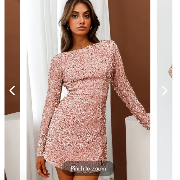 Dresses | Super Cute Pink Sequin Mini Dress | Poshmark